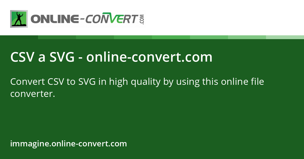 CSV a SVG - online-convert.com