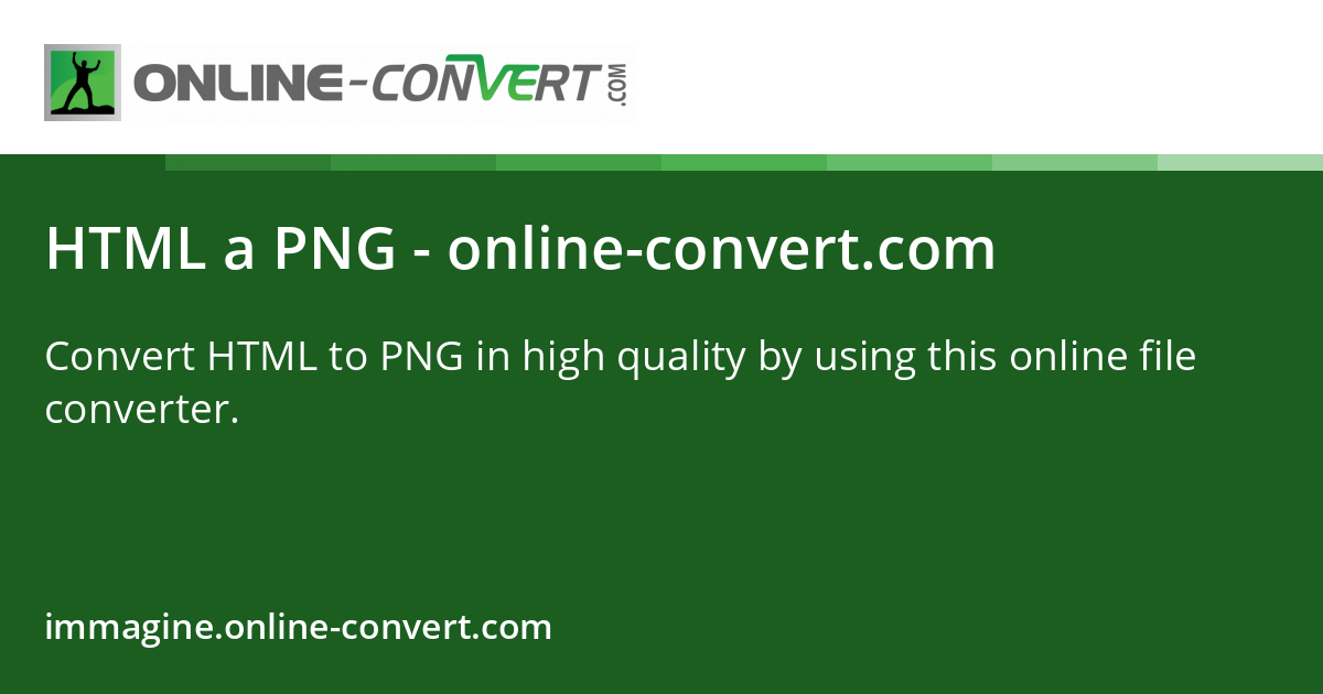HTML a PNG - online-convert.com