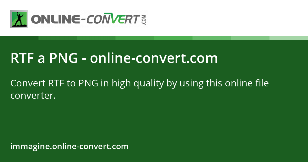 Da RTF a PNG - online-convert.com